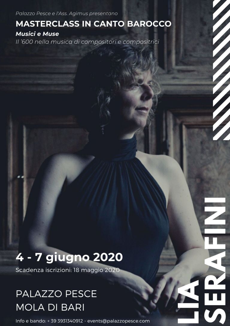 4 – 7 giugno 2020: Masterclass in canto barocco con Lia Serafini ...