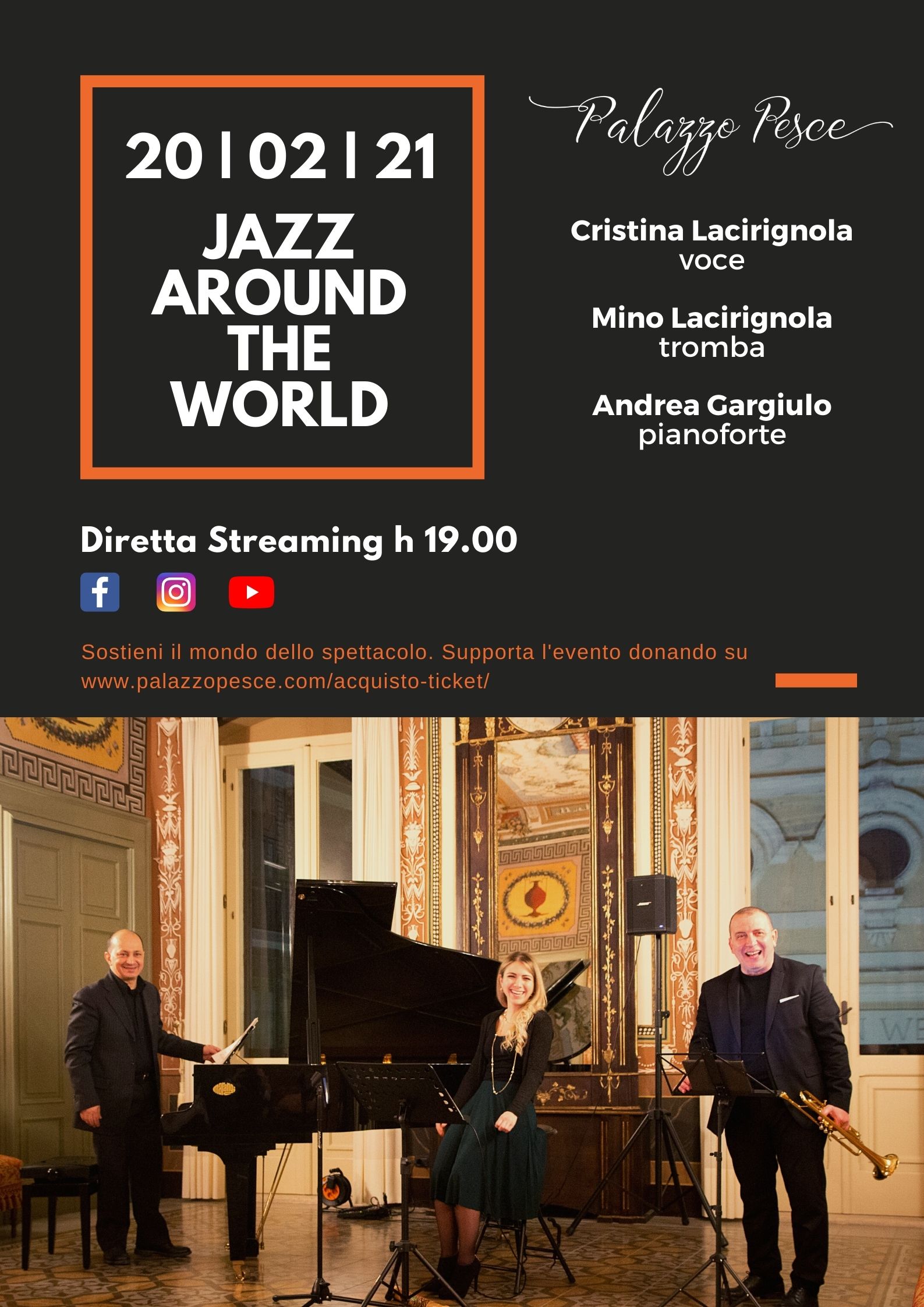 20 febbraio 2021: Jazz around the world – Palazzo Pesce